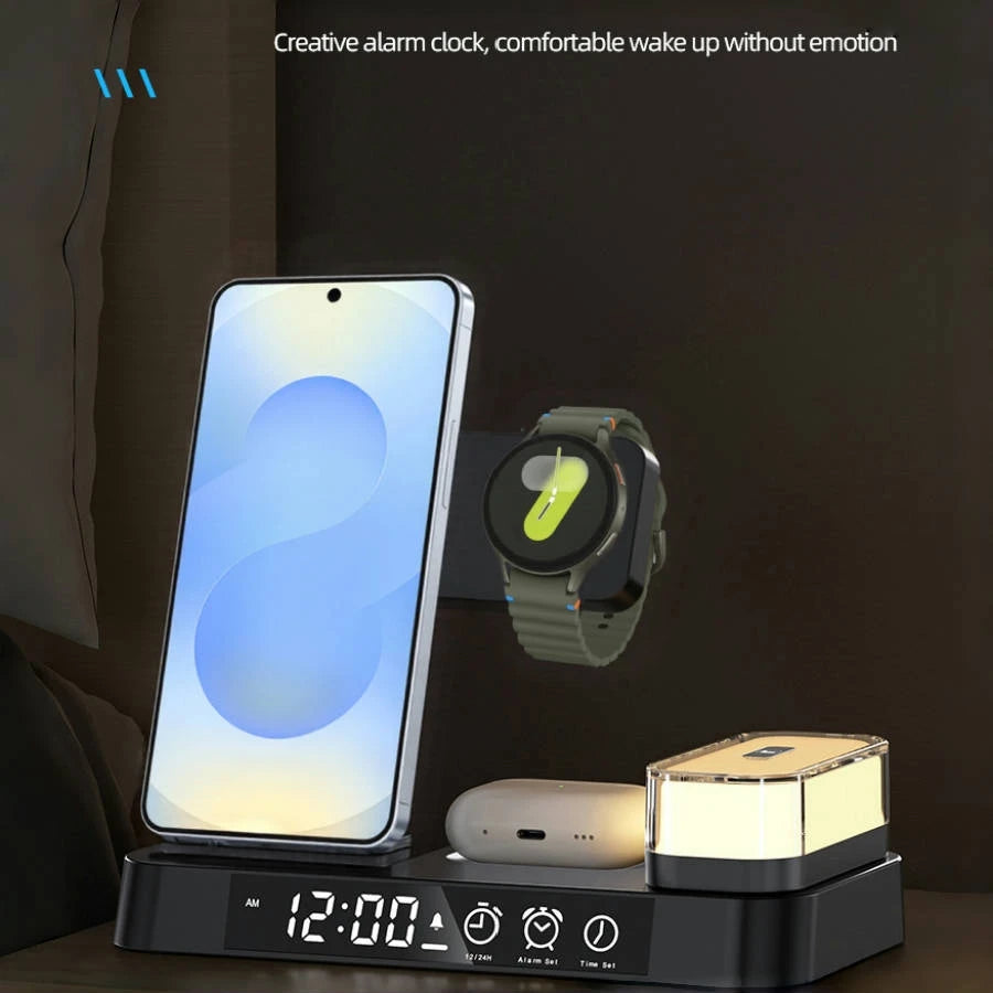 3 in 1 Wireless Charging Station for Samsung S25 Z Flip 6 Galaxy Watch ...