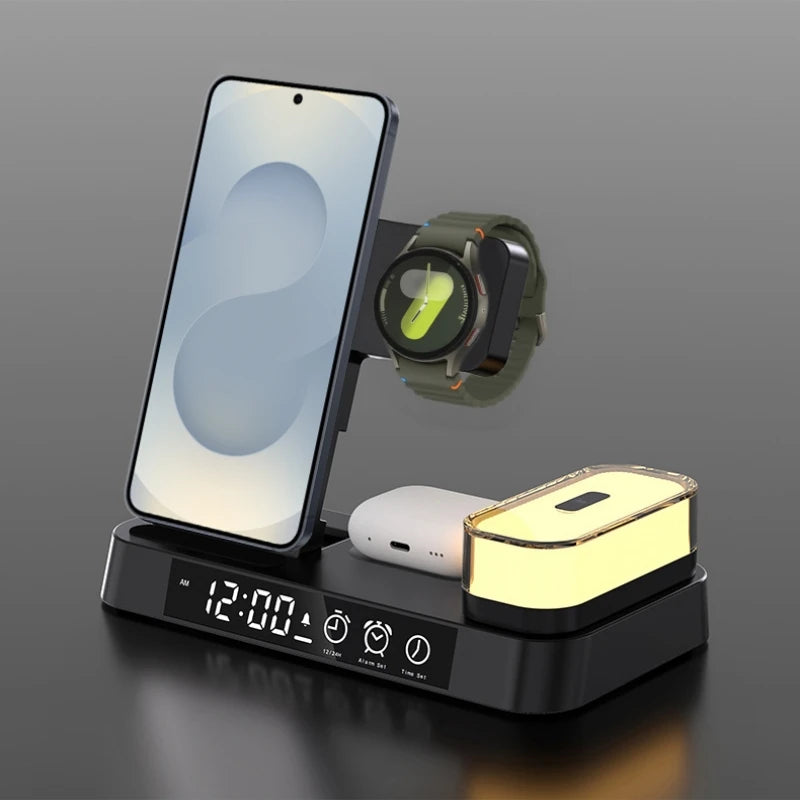 3 in 1 Wireless Charging Station for Samsung S25 Z Flip 6 Galaxy Watch ...